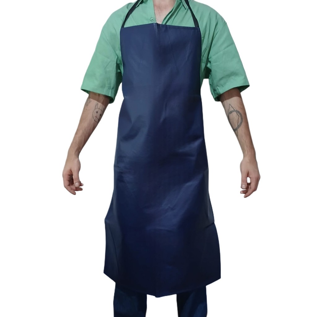 Avental De Couro Azul Escuro | Shopee Brasil