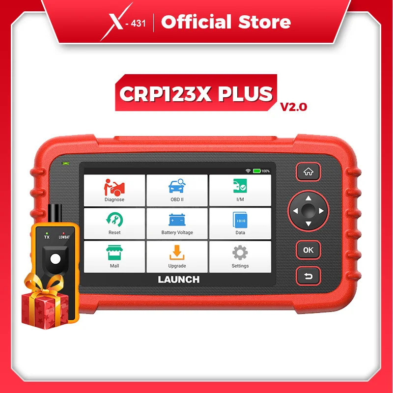 X-431 LAUNCH CRP123X Plus Scanner OBD2 Leitor de Código DIY Ferramenta de Diagnóstico Automotivo ...