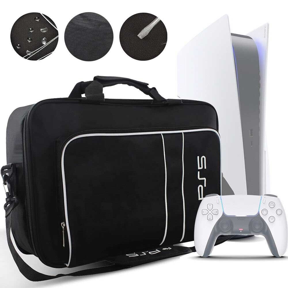 Black Carrying Case for Playstation 5 PS5 Console Protective Storage ...