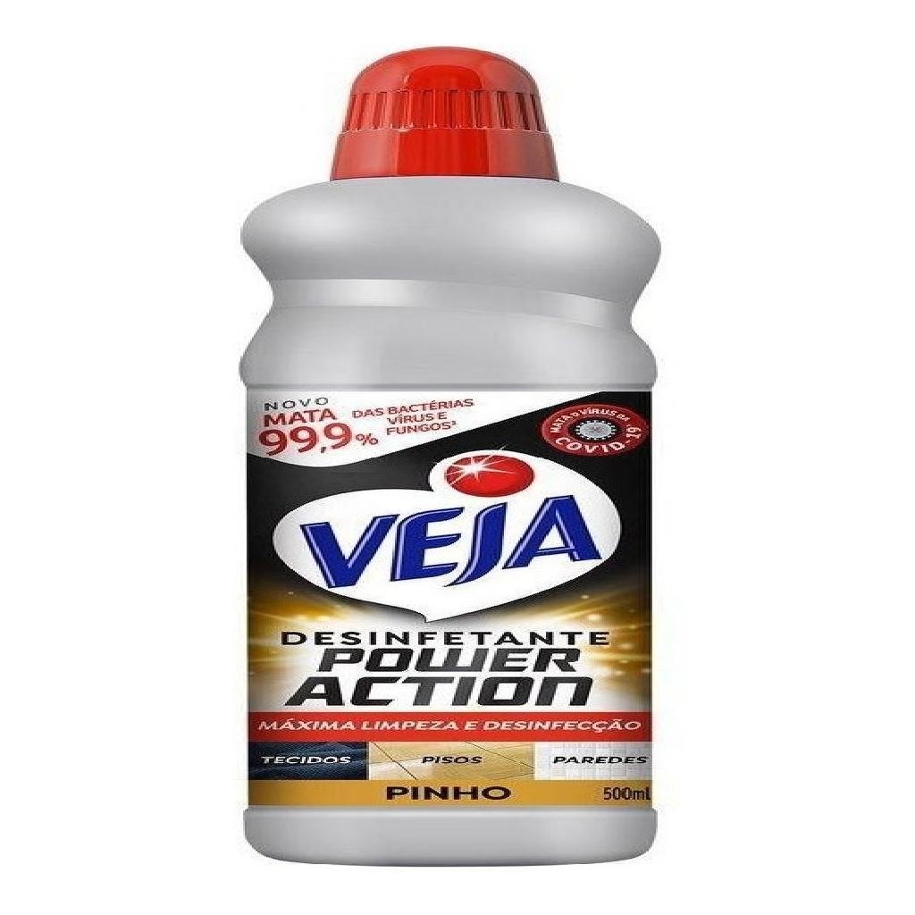 Desinfetante Multisuperficies Veja Power Action Pinho 500ml | Shopee Brasil