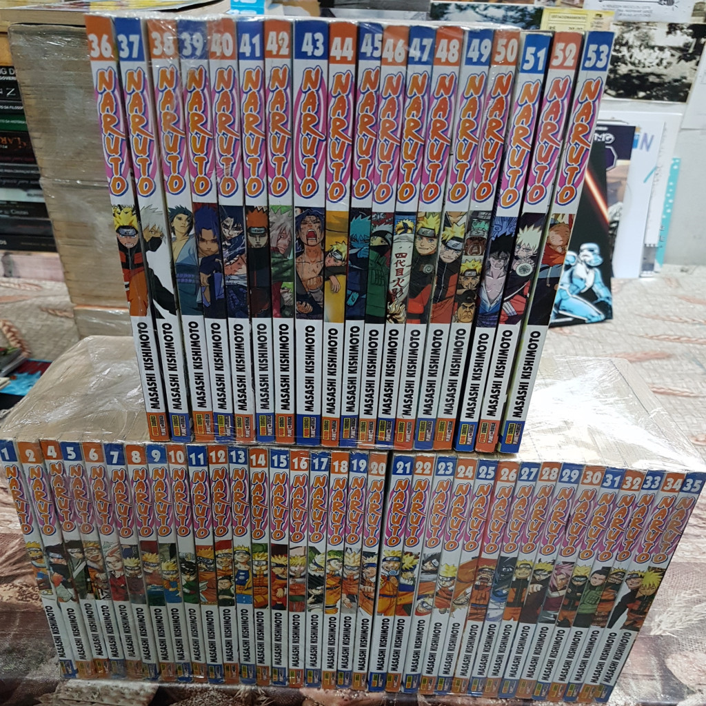 Naruto Mangá com 52 Volumes autor Masashi Kishimoto | Shopee Brasil