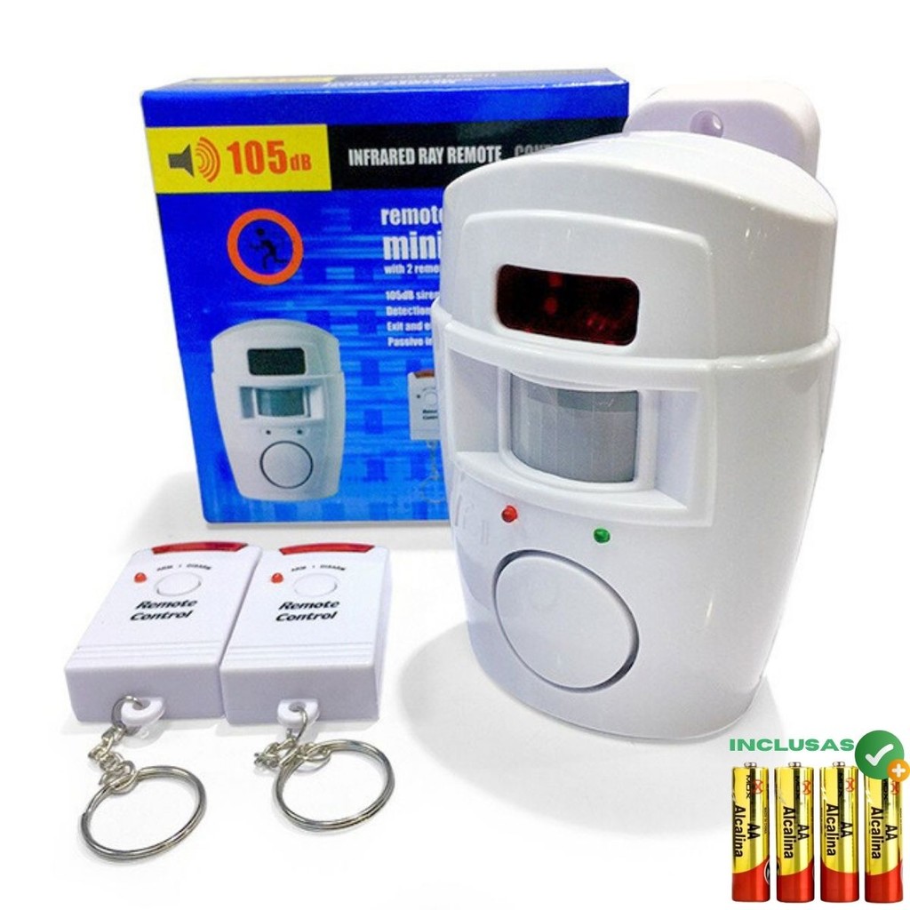Kit Alarme Residencial para Casa Sem Fio + 2 controles + 4 Pilhas AA ...