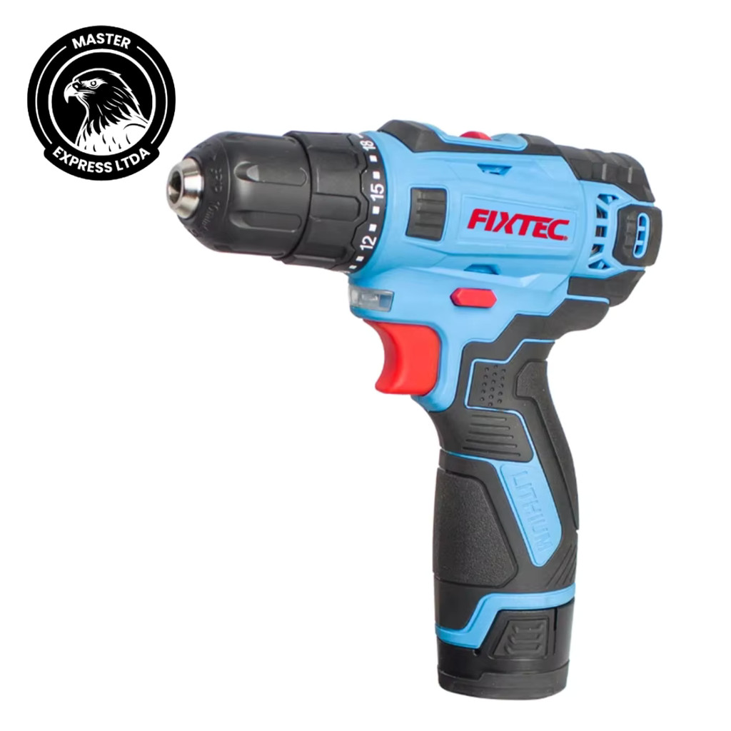 Furadeira Parafusadeira Bateria Sem Fio 12V com Maleta kit de Brocas e ...