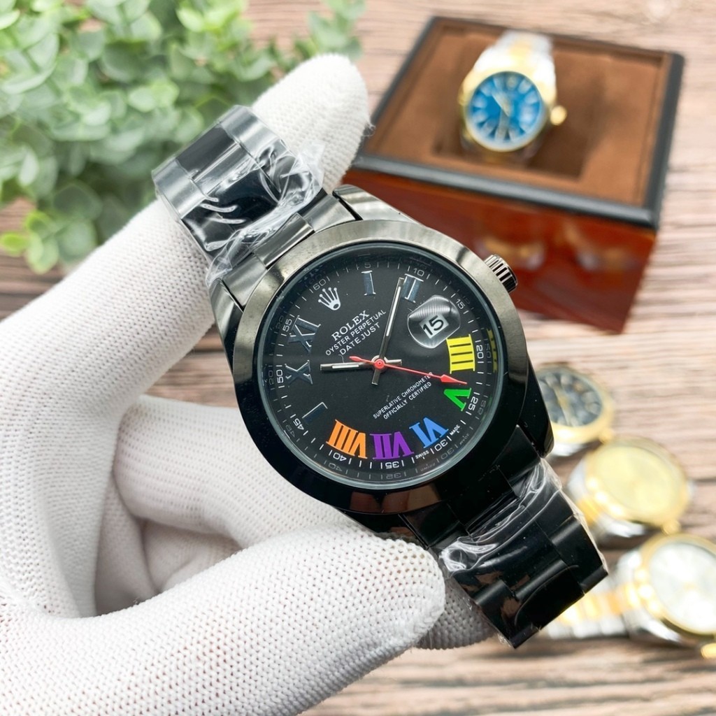 Rolex Casual Clássico Relógio De Pulso Movimento Quartzo À Prova ...