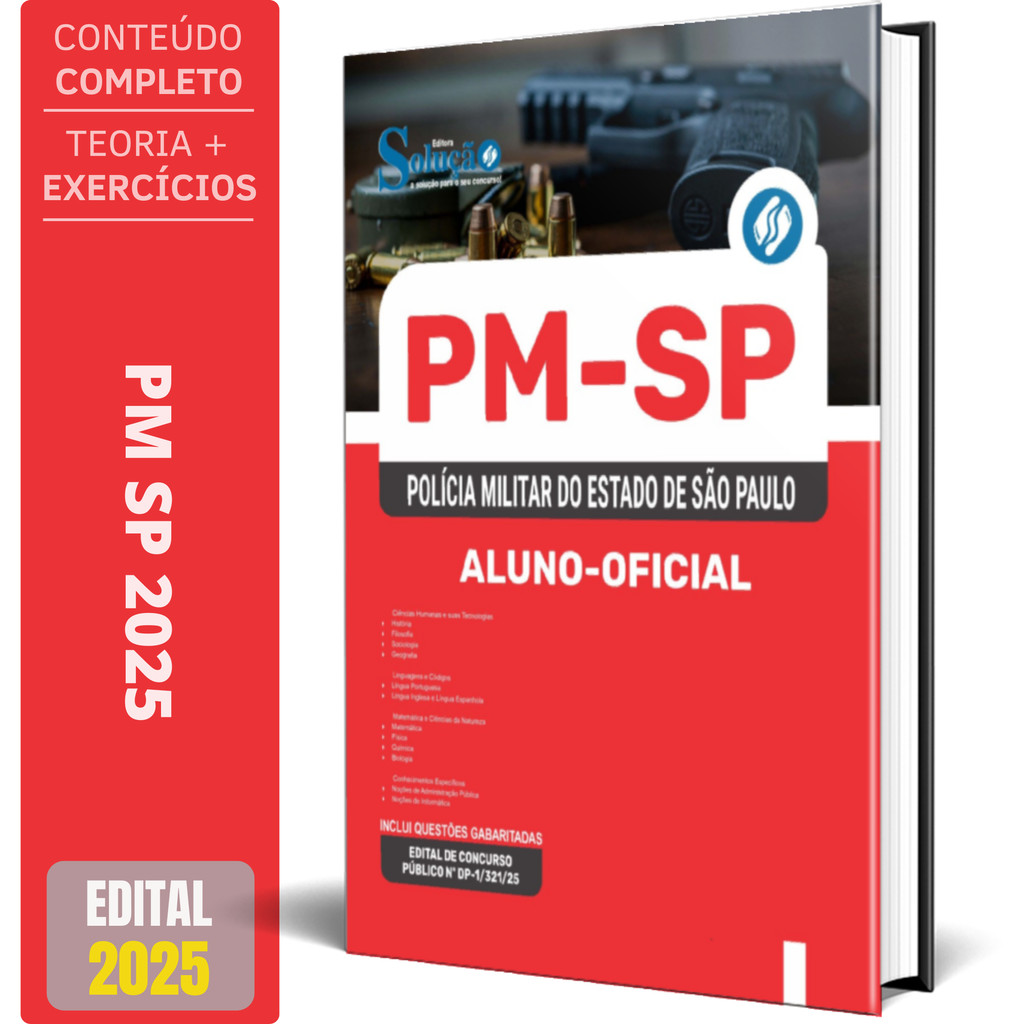 Apostila Concurso PM SP 2025 - Aluno-Oficial | Shopee Brasil