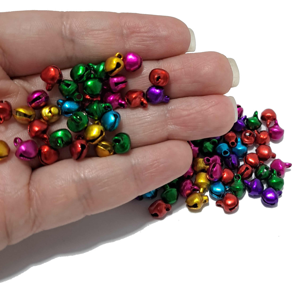 MINI PINGENTE GUIZO METAL NATAL DECORAÇÃO COLORIDO 100 UNID | Shopee Brasil