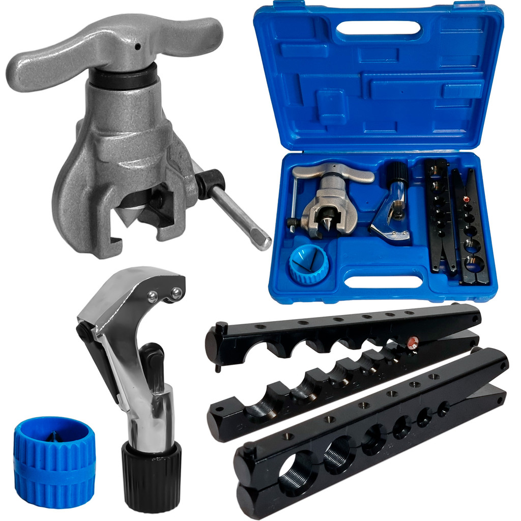 Kit Flangeador Excêntrico de Tubos 1/4 a 3/4 com Catraca | Shopee Brasil
