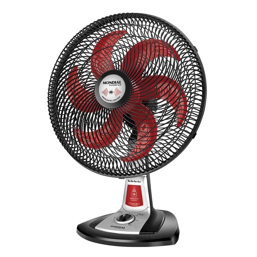 Ventilador De Mesa Mondial Turbo Excellence 40cm Vermelho e Preto 220V VT-RP-01 | Shopee Brasil