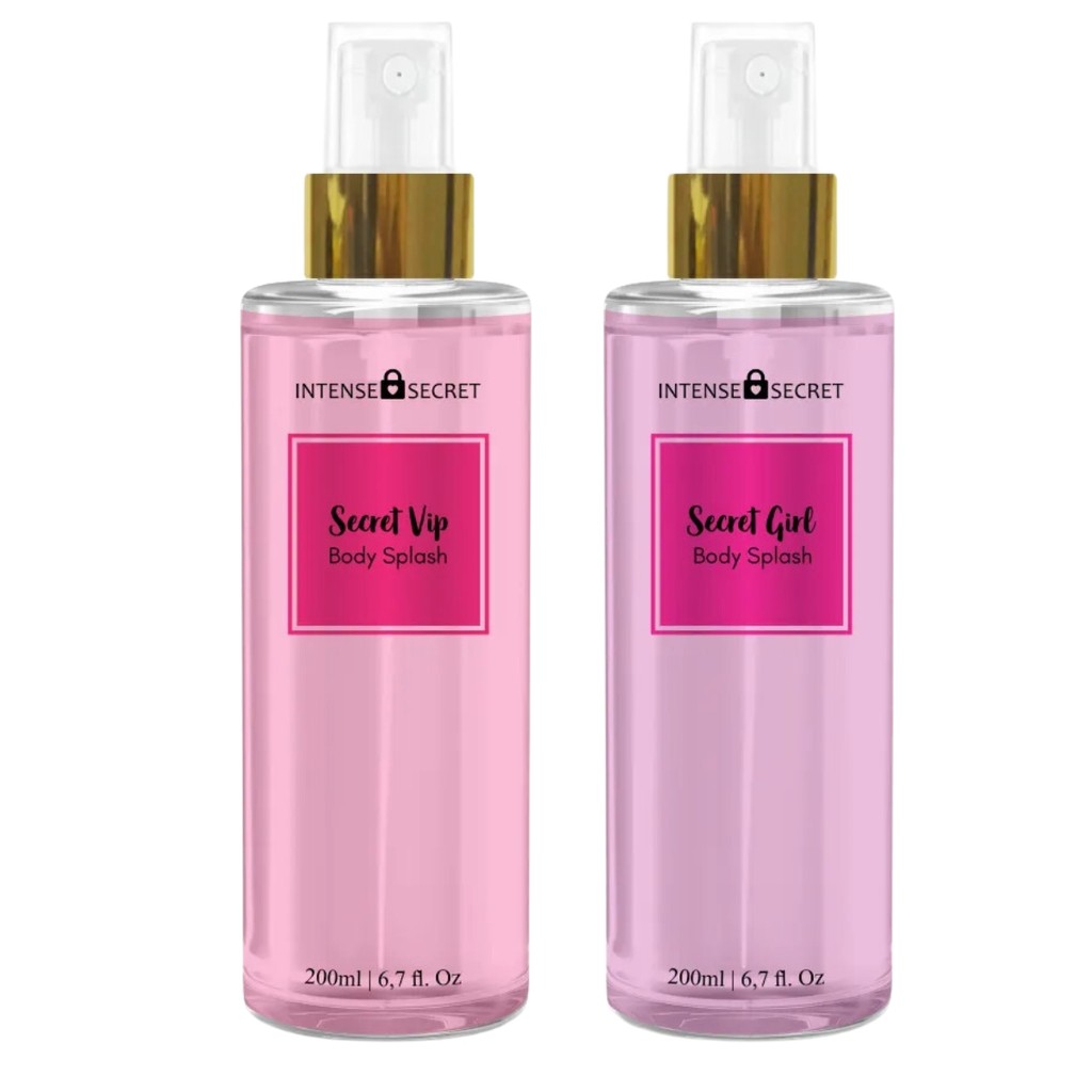 Combo Body Splash Secret Girl + Secret Vip 200ml - Intense Secret | Shopee Brasil