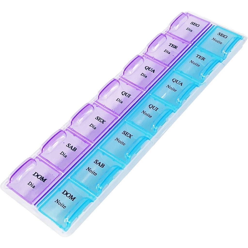 Porta Comprimido Organizador De Remédios 14 Dias | Shopee Brasil