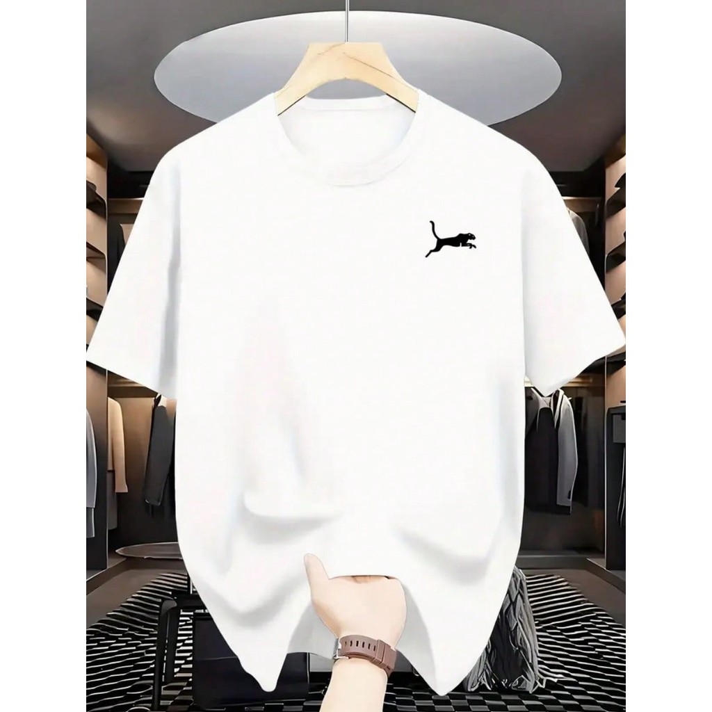 Camiseta Masculina Pantera 100% Algodão Blusa Básica Premium | Shopee ...