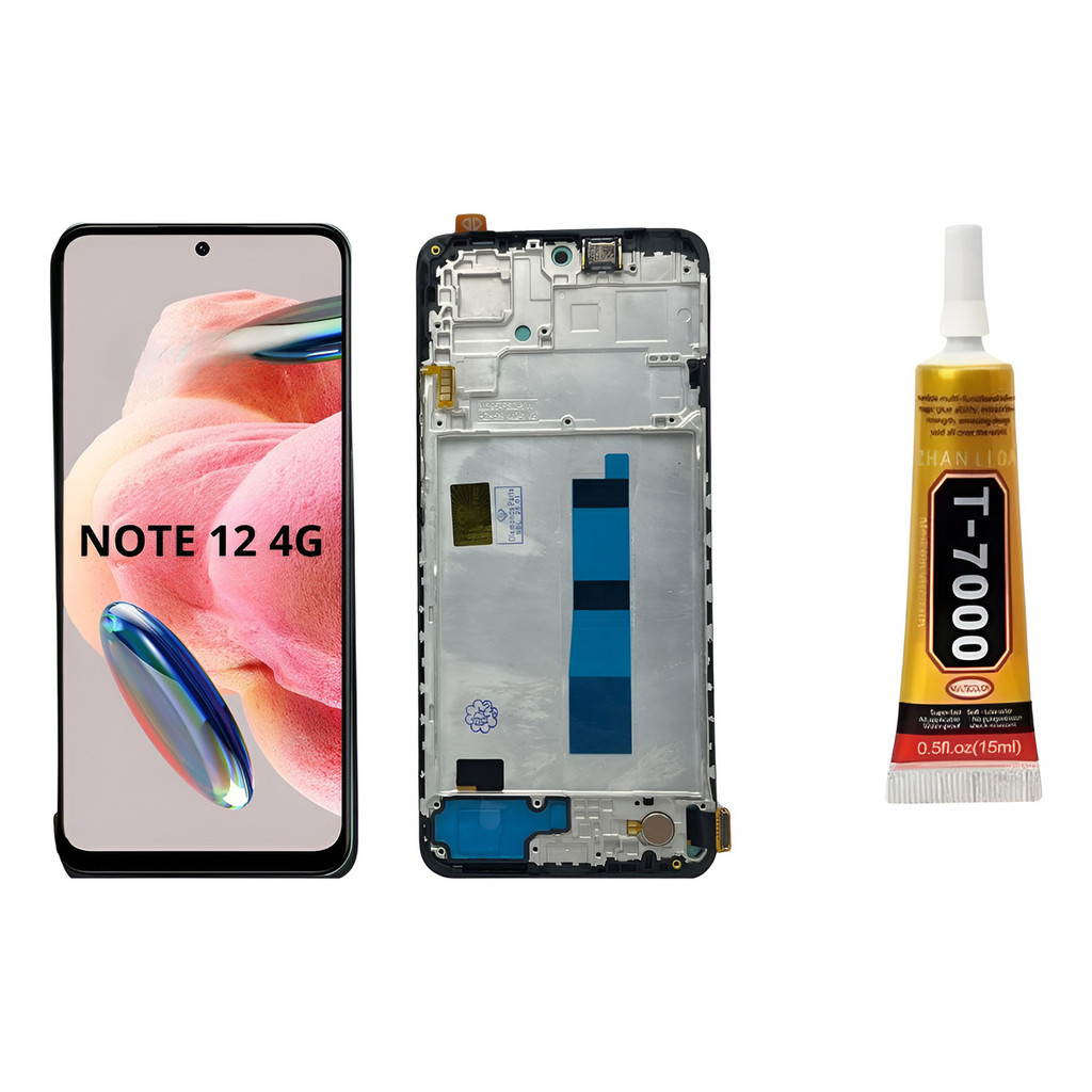 Tela Display C/aro Superior Para Redmi Note 12 4g 23021raaeg | Shopee ...