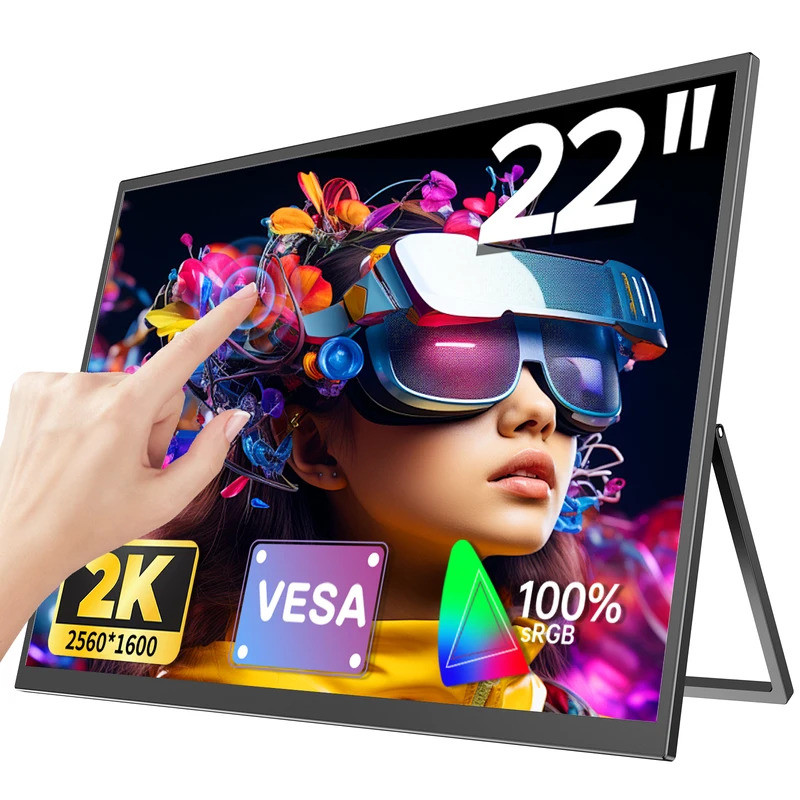 UPERFECT UMax 22 Touch/No Touch Monitor de Computador 22" 2K 1440P Tela IPS 100% sRGB com ...