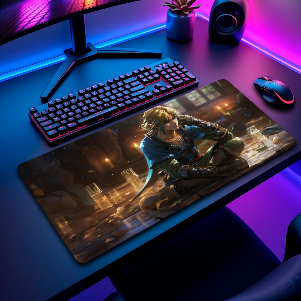 Mouse Pad Zelda Gamer Antiderrapante Grande Diversas Estampas ...