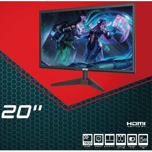 Monitor 20 Hye HYE20NLM LED HDMI/VGA 5MS | Shopee Brasil