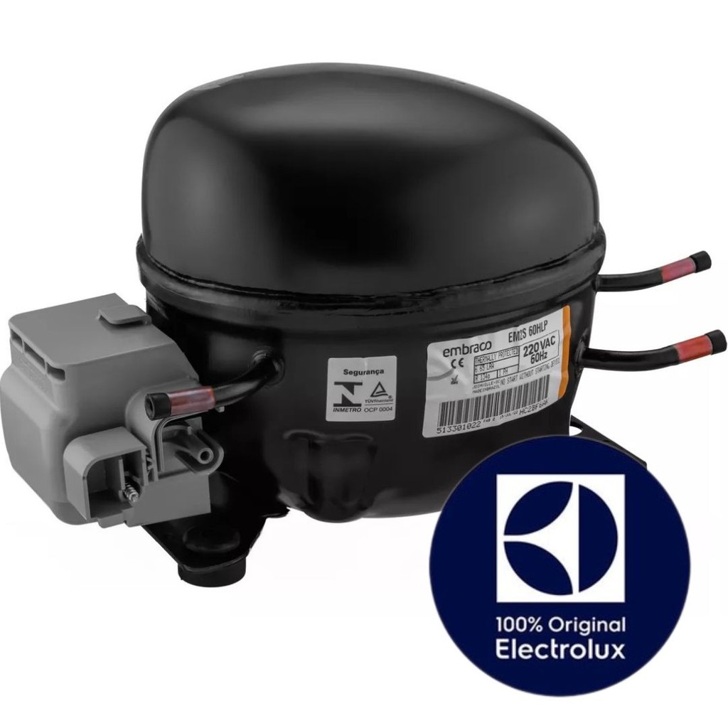 COMPRESSOR R600 EM2P70CLP PARA GELADEIRA ELECTROLUX ORIGINAL DB53X-DB53 ...