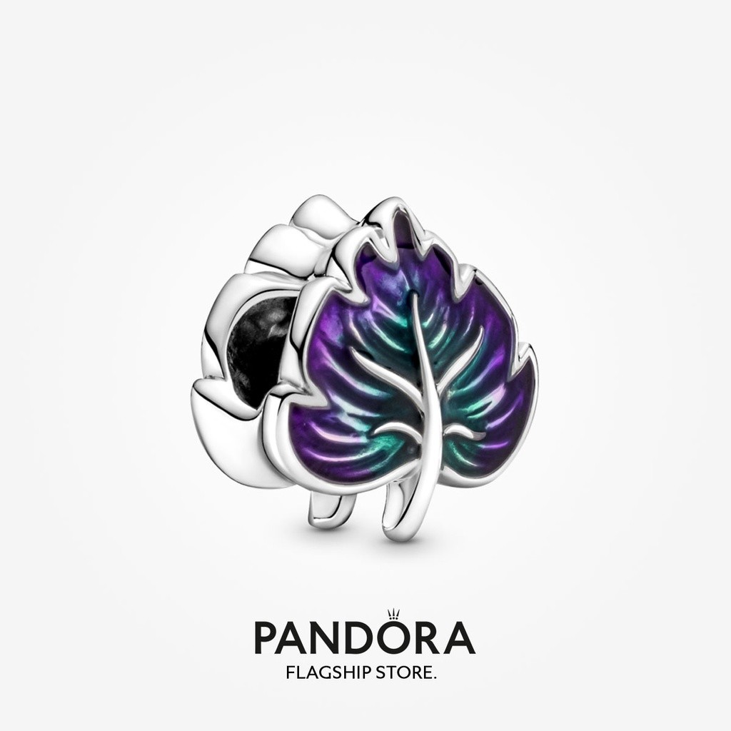 Amuleto Pandora Folha Roxa E Verde | Shopee Brasil