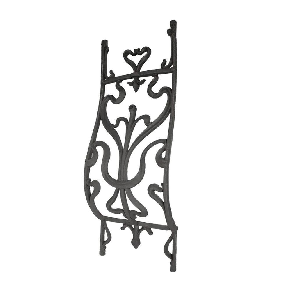 Grade Em Ferro Bombe Curva Grande Sacada Varanda 32x86cm - design ...