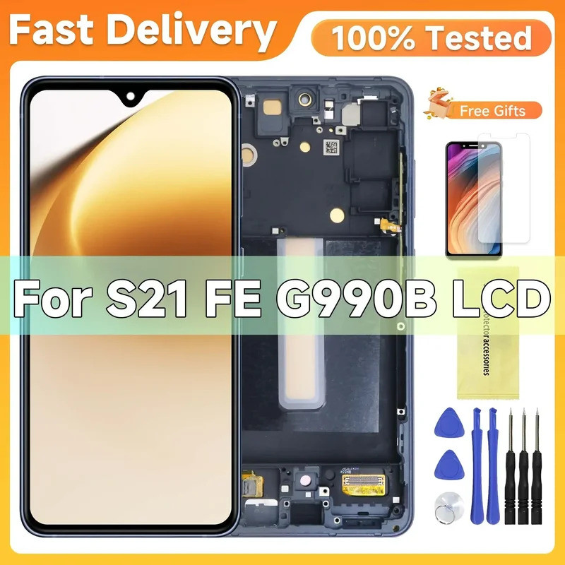 S21 FE 5G Para Samsung 6.4'AMOLED TFF S21FE 5G G990B G990U G990W ...