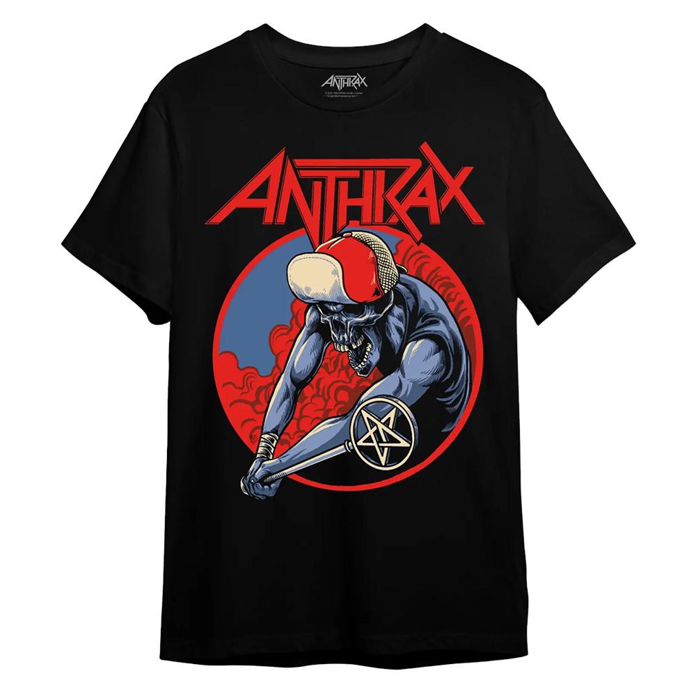 Camiseta Anthrax Pentagram Skull Oficial OF0001 Consulado Do Rock ...