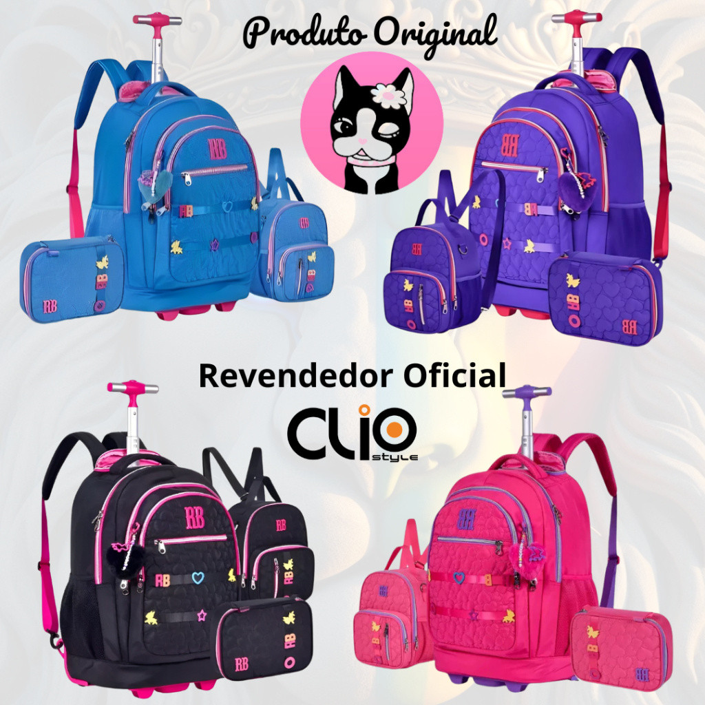 Rebecca Bonbon Rodinha Backpack Kit with Lunch Bag and Case PRODUCT ...