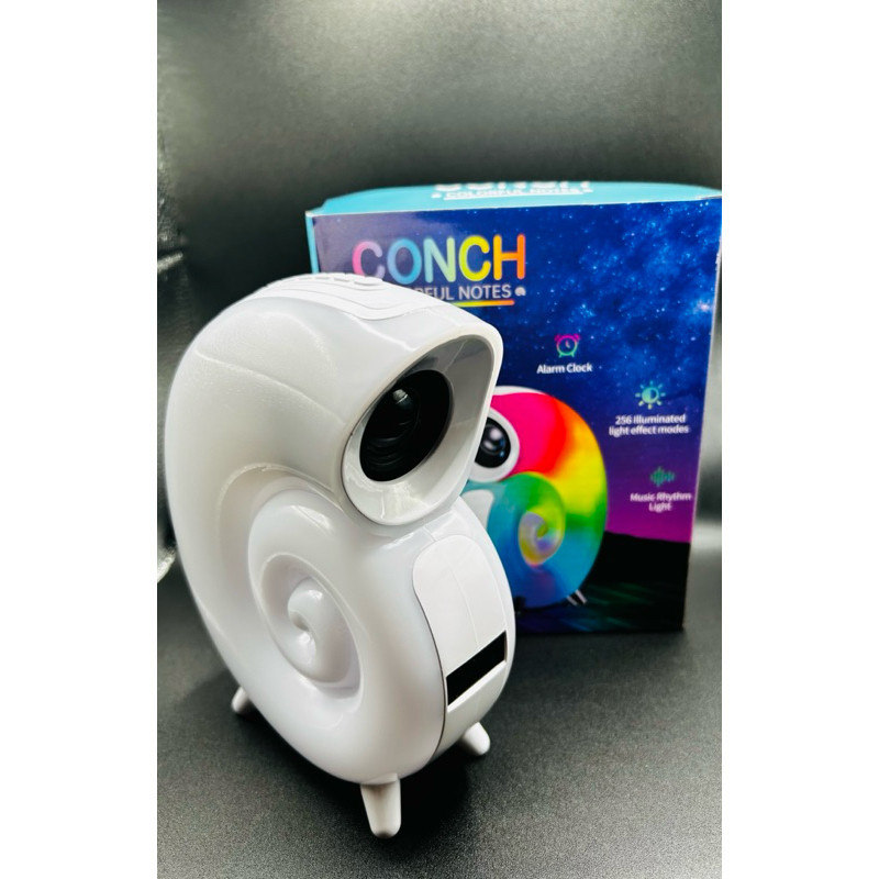 Caixa De Som Concha Bluetooth Speaker Smart Controle Light RGB Som Sensacional | Shopee Brasil