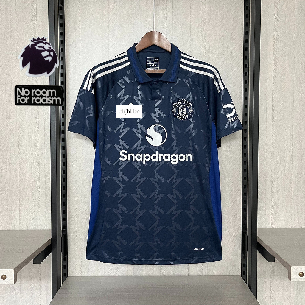 Camisa de Futebol Azul Manlian Fora 2024-2025 | Shopee Brasil