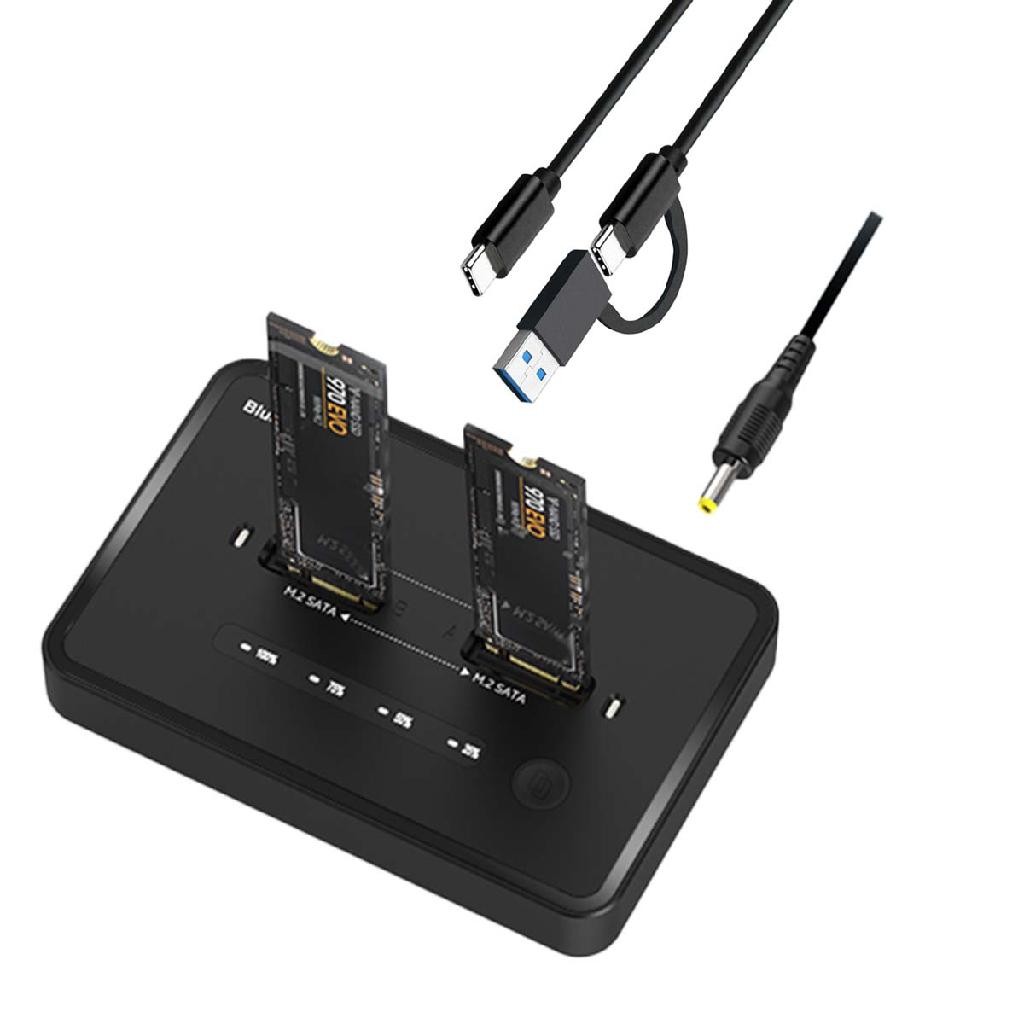 Docking Station Usb C M.2 Nvme E M2 Ngff Sata Função Clone | Shopee Brasil