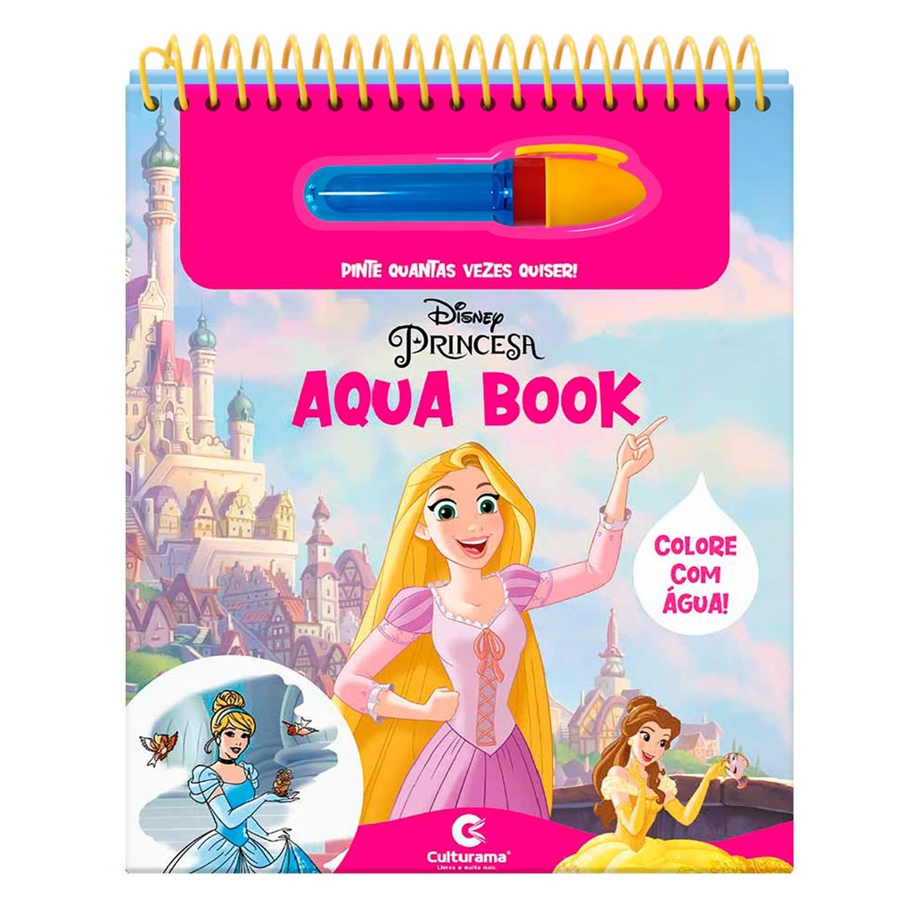 Aqua Book Premium Princesas | Shopee Brasil