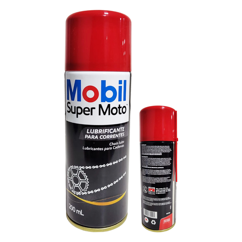 Mobil Super Moto Chain Lubrificante 200 Ml | Shopee Brasil