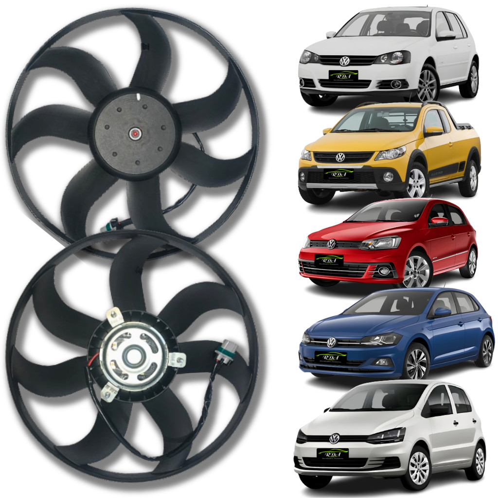 Ventoinha Radiador Volkswagen Modelo Novo Com Ar 5u0959455b | Shopee Brasil