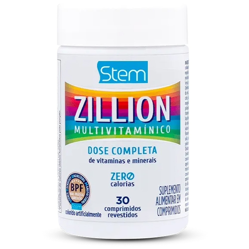 Zillion Multivitamínico Stem Pharmaceutical 30 Comprimidos Revestidos ...