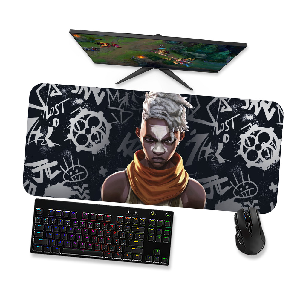 Mouse pad Arcane Ekko 1 - League of legends Mousepad Gamer 90x40 80x40 ...