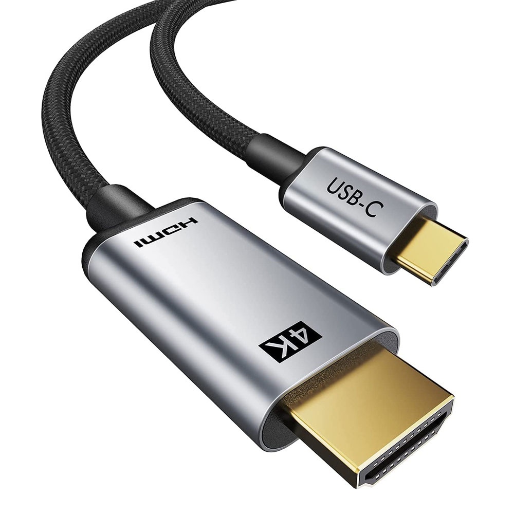 Cabo USB-C Para HDMI 4K 60Hz 2 Metros Thunderbolt 3 HDMI 4K | Shopee Brasil