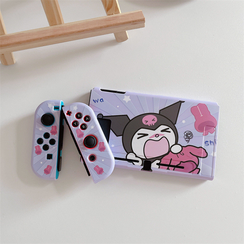 Capa Para Nintendo Switch NS Protetora Dos Desenhos Animados Sanrio Kuromi Oled Protetores De ...