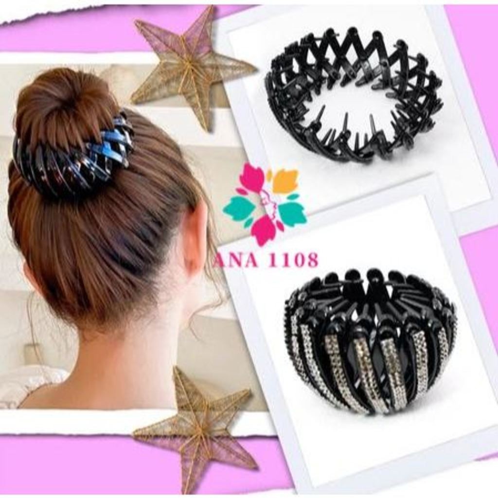 INLIS ANA Moda Feminina Bun Clipe De Veludo Cabelo Rabo De Cavalo ...