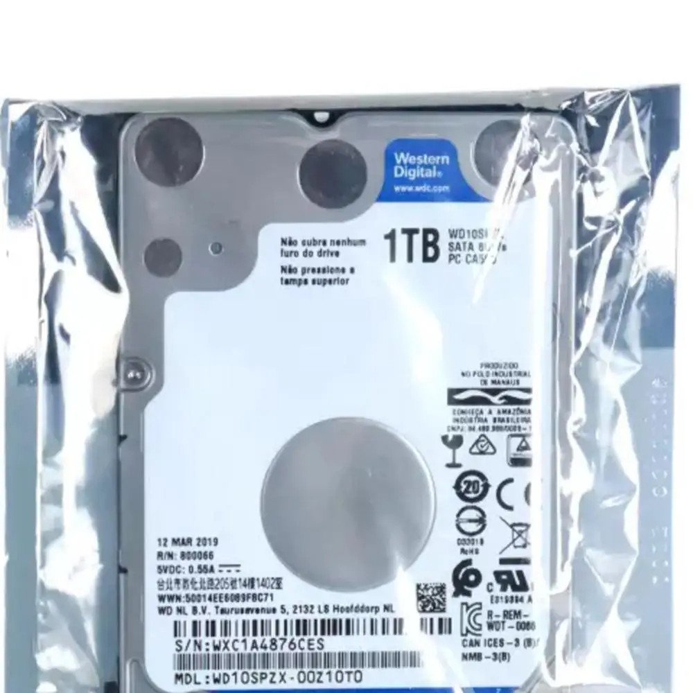 HD Interno Western Digital Blue 1TB - 5400RPM, 128MB Cache, Modelo WD10SPZX | Shopee Brasil