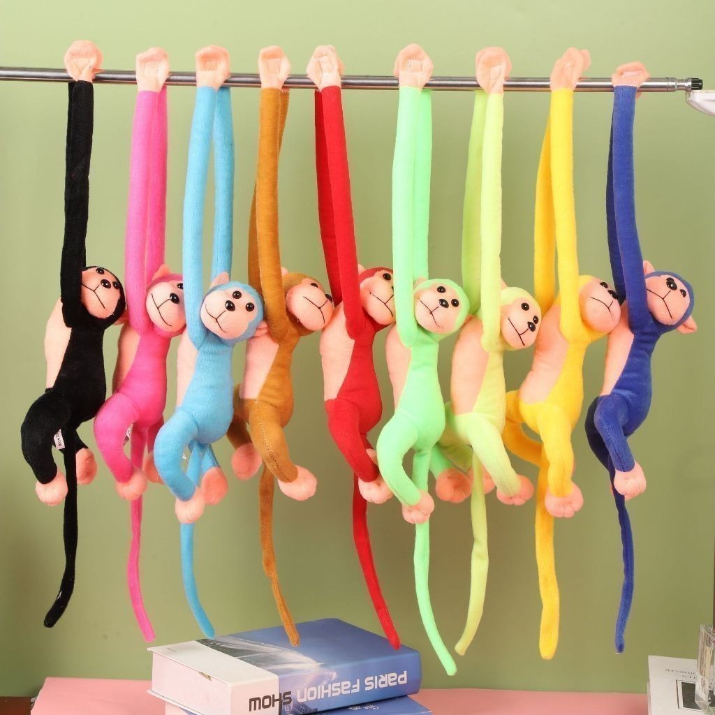 Macaquinhos De Pelúcia Pendurados Com Musica E Led Macaco Pendurado De ...
