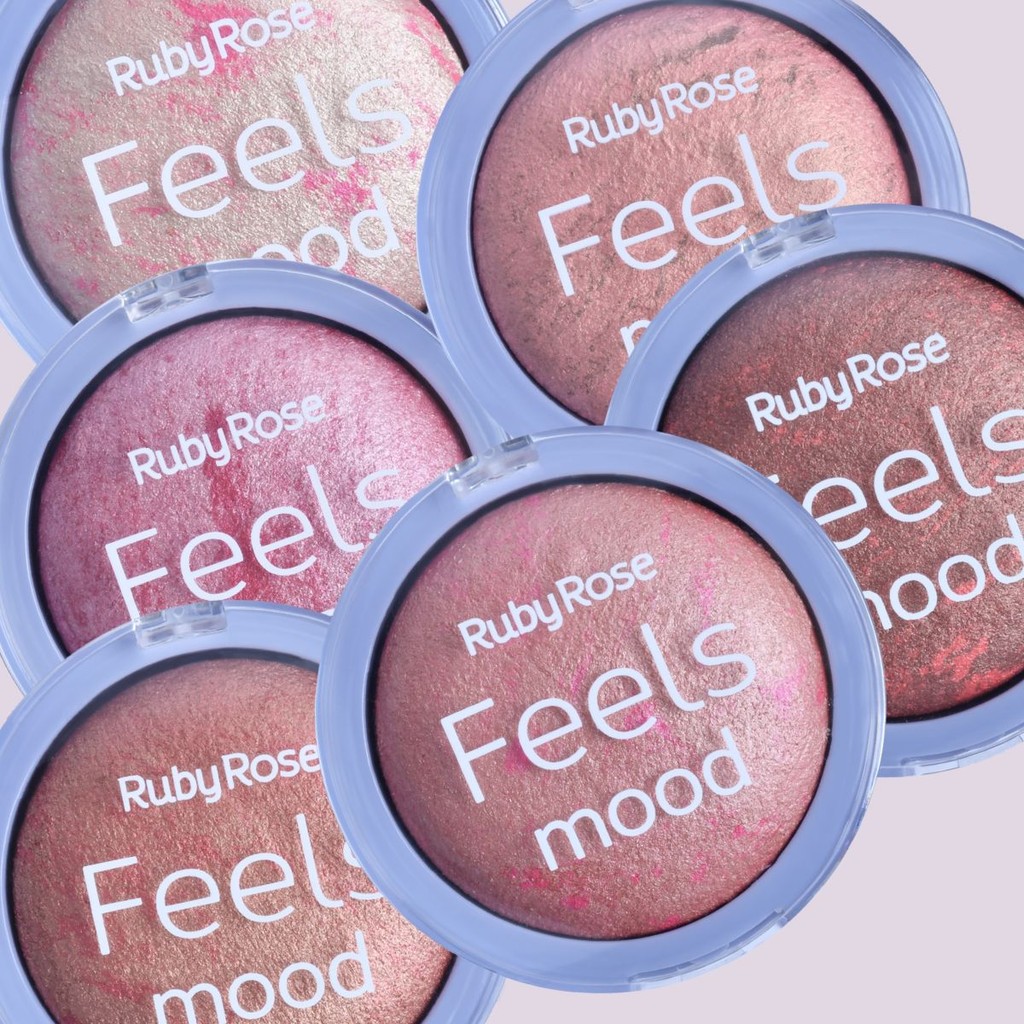 Blush E Iluminador Baked Feels Mood Ruby Rose Maquiagem Viral | Shopee Brasil