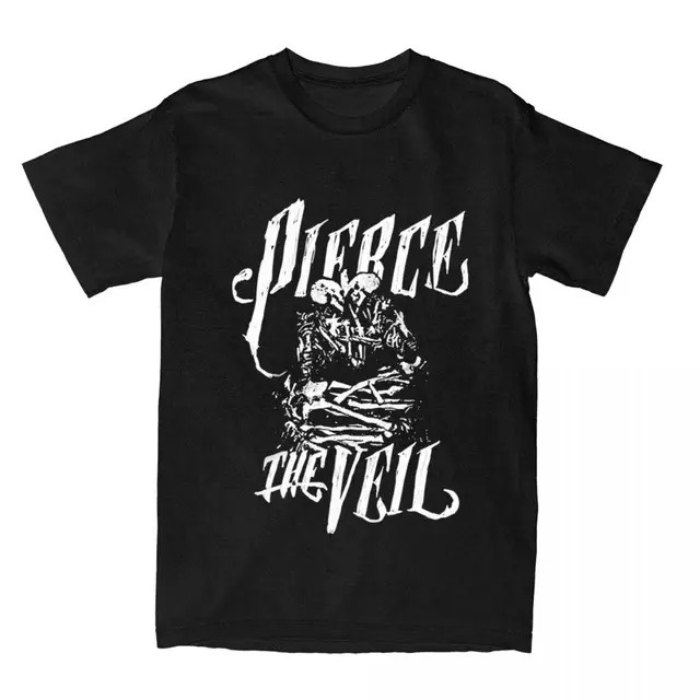 Camisa Camiseta Banda Pierce The Veil Unissex Blusa Simples Algodão ...