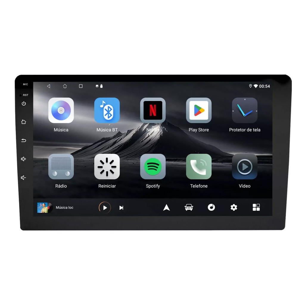 Central Multimídia Universal Adak G2 Tela de 9" QLED 2GB de RAM 64GB Android Auto e Carplay ...