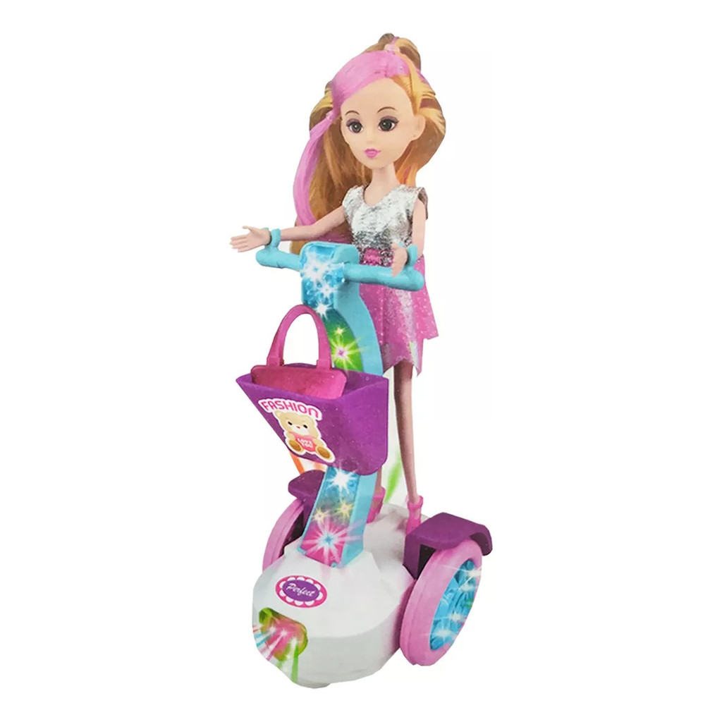 Boneca Patinadora Overboard Musical led bate volta infantil menina robo ...