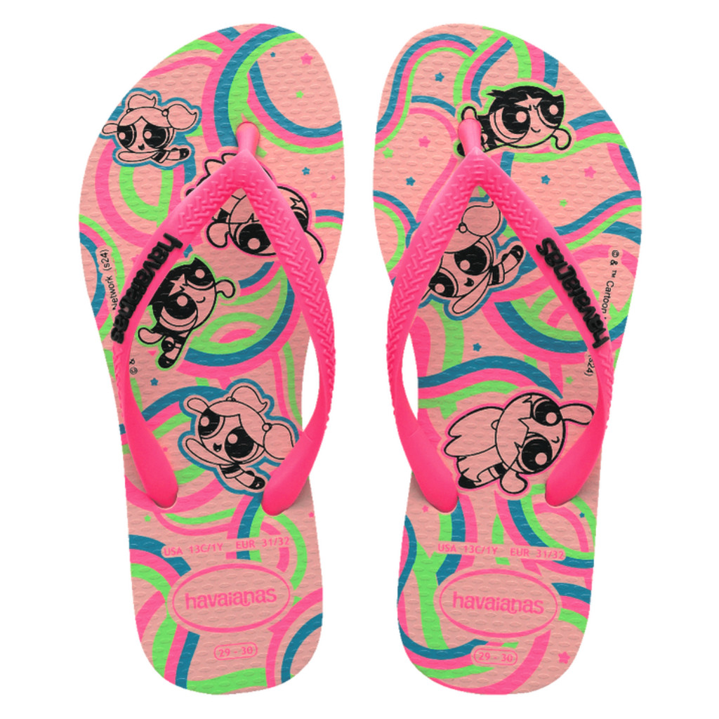 Chinelo Havaianas Kids Infantil Meninas Super Poderosas Rosa Original ...
