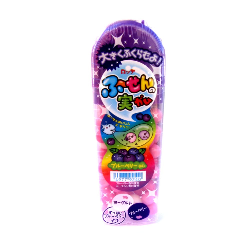 Chiclete Japonês Baloon Sabor Blueberry Fusen Lotte - 35g | Shopee Brasil