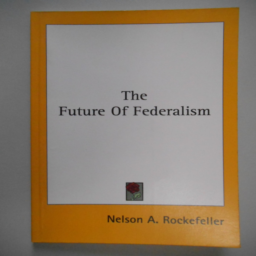 The Future Of Federalism autor Nelson A. Rockefeller | Shopee Brasil