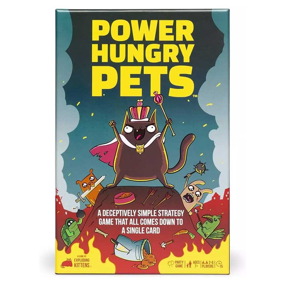 Exploding Kittens Card Game Power Hungry Pets Strategic and Simple ...