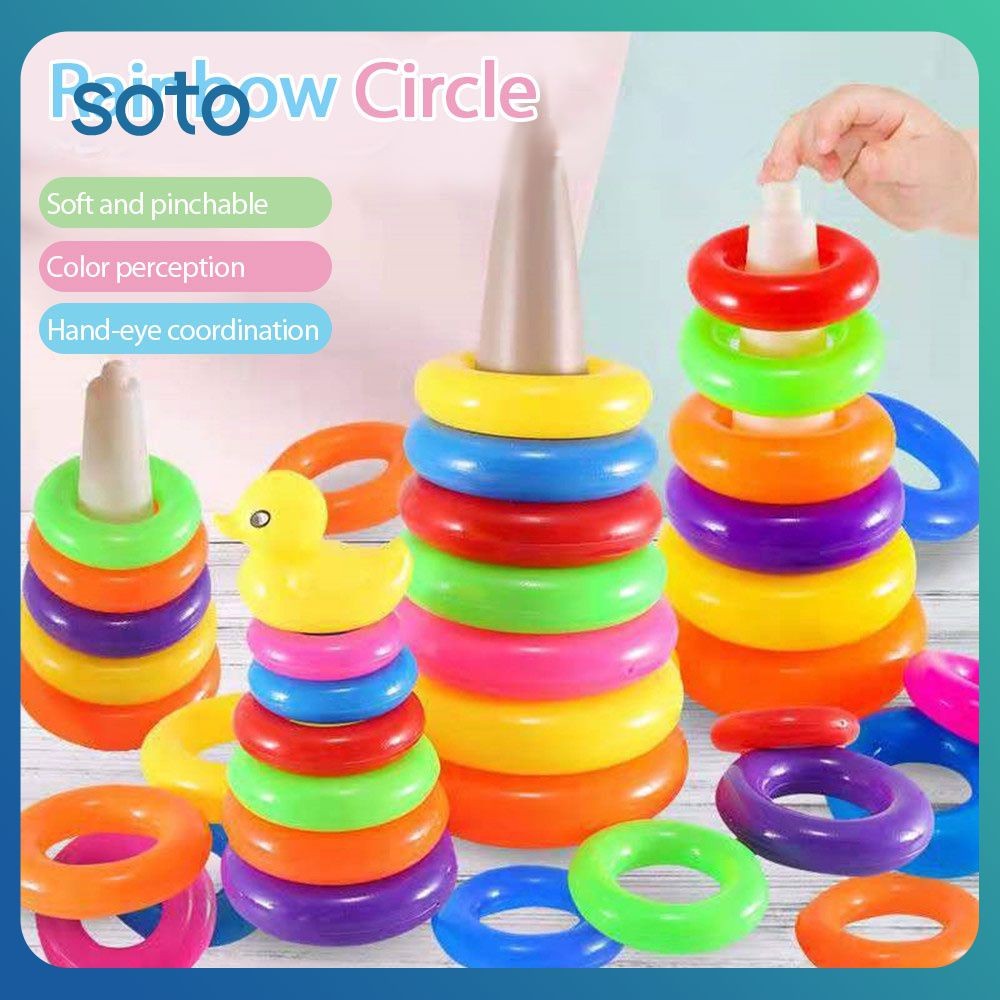 SOTO Baby Stacking Stack Up Toy Rolling Ball Tower Montessori Jogos ...
