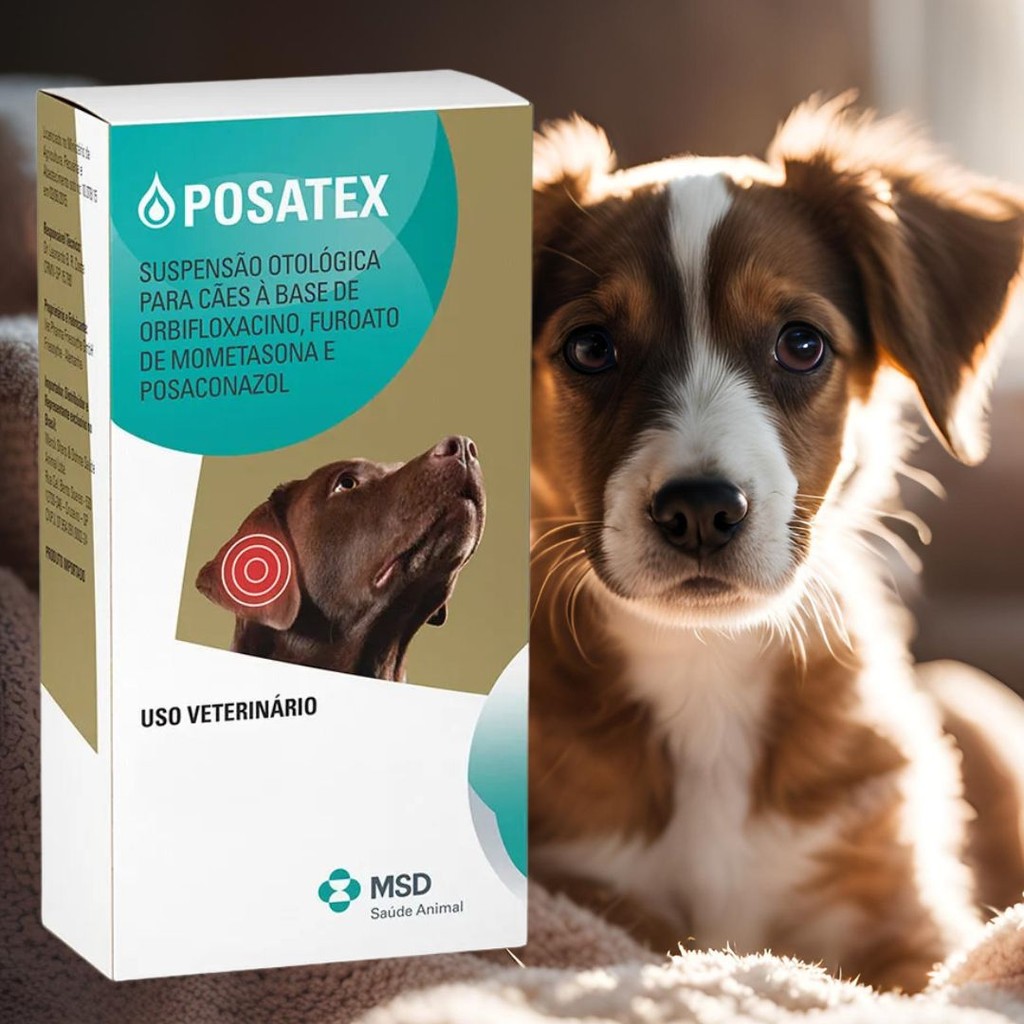 Posatex Suspensao Otologica Tratamento Otite Anti inflamatório 17,5ml ...