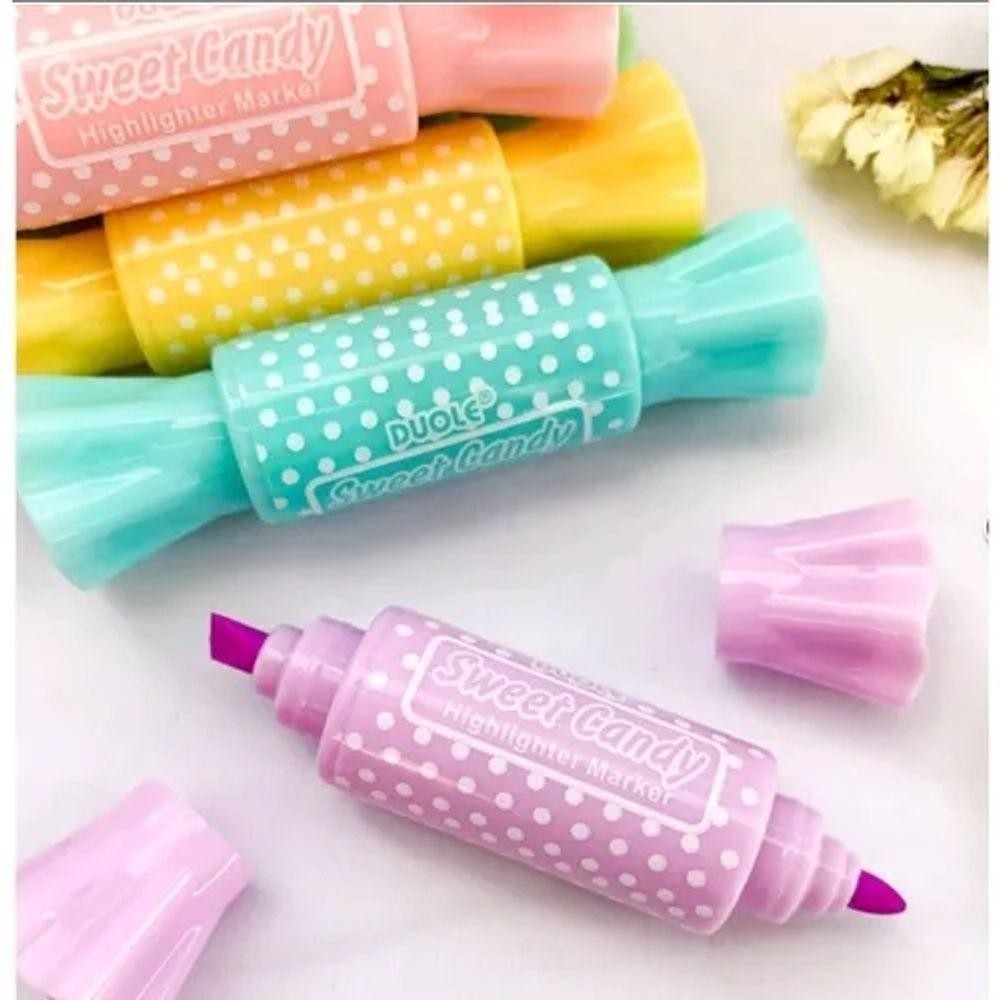 Caneta Marca Texto Bala Coloridas 6 Unidades | Shopee Brasil