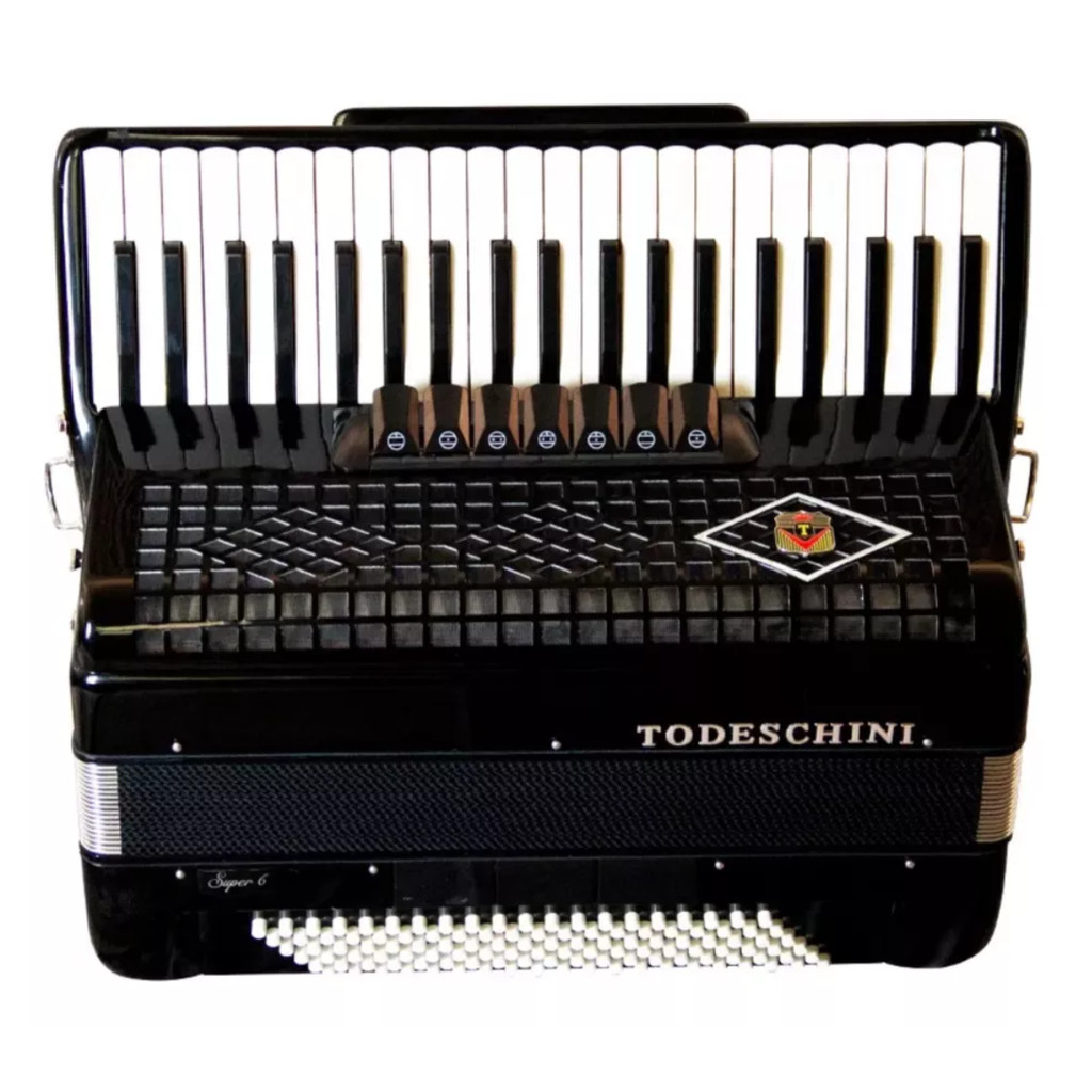 Acordeon Todeschini YW827 Preto 41 Teclas E 120 Baixos Com Bag | Shopee ...